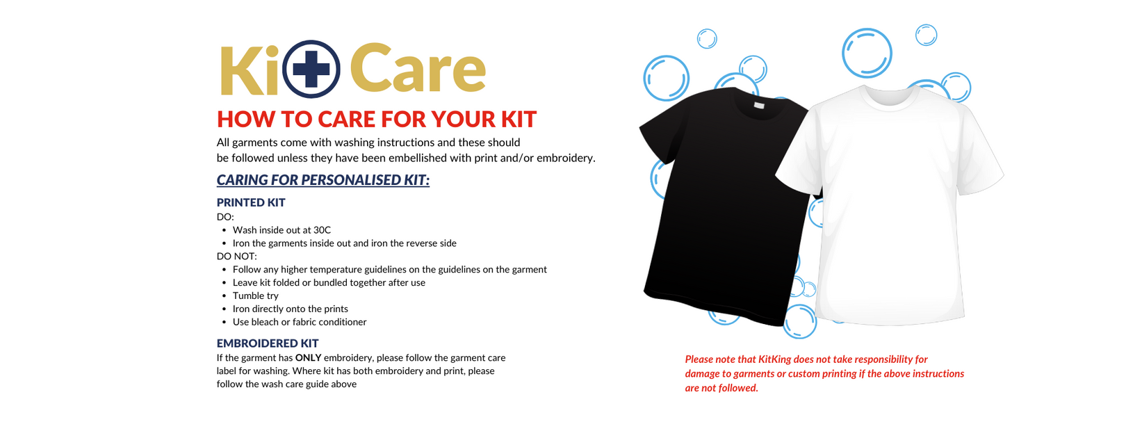 Caring for Your Personalised Sports Kit: A Guide to Long-lasting Quali — KitKing